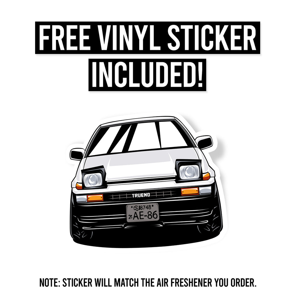 AE86 Air Freshener + Vinyl Decal – RacingFresh.com